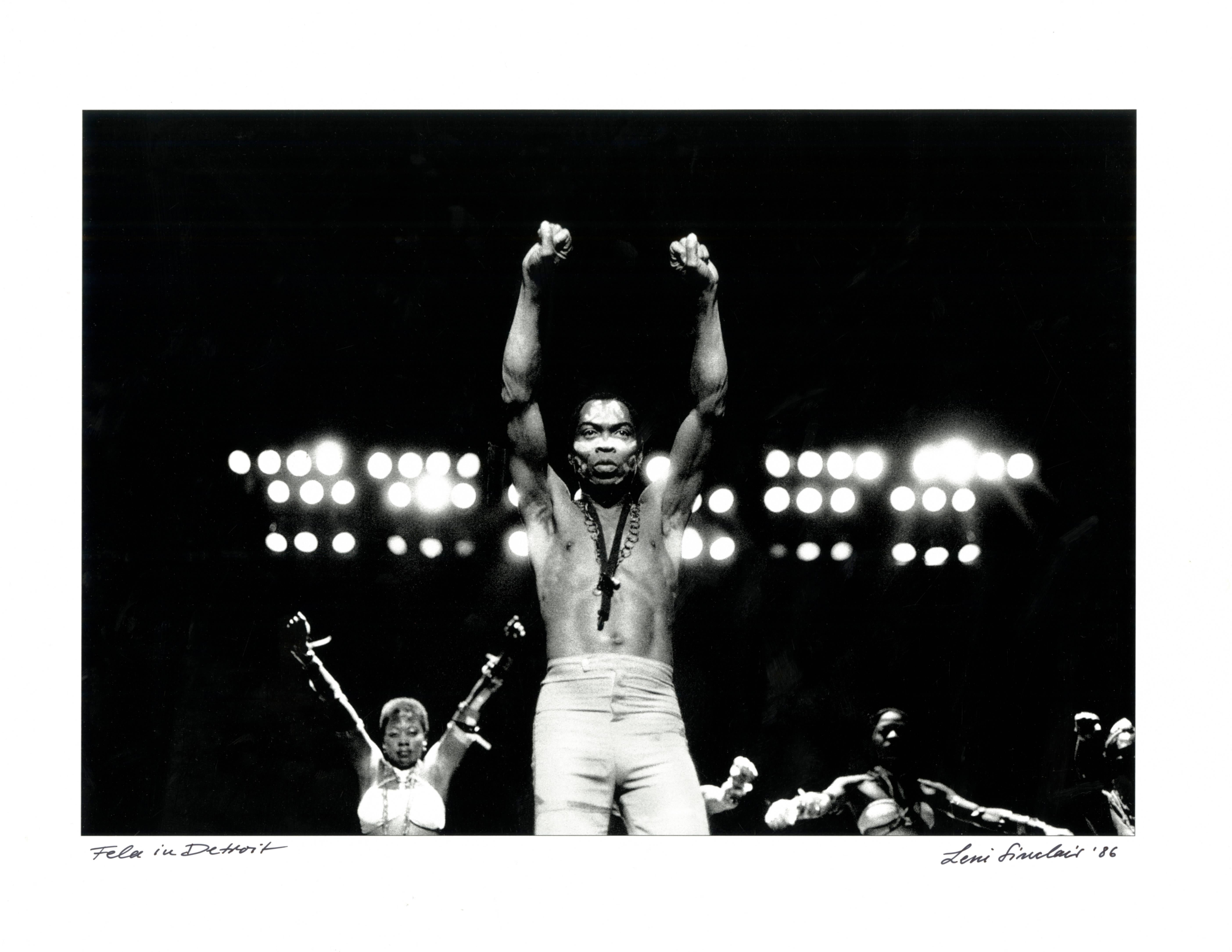 Leni Sinclair - FELA KUTI photograph Detroit, 1986 (photo of Fela Kuti) at 1stDibs