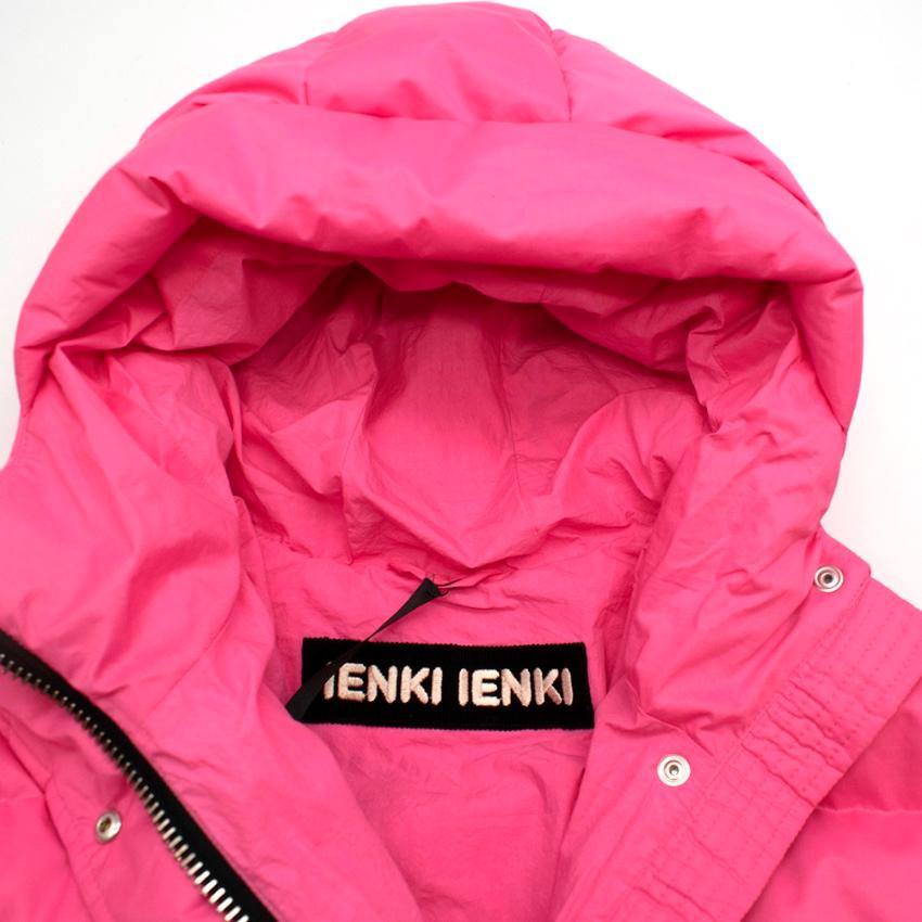 Lenki Lenki Pink Michelin Quilted-down jacket S at 1stDibs