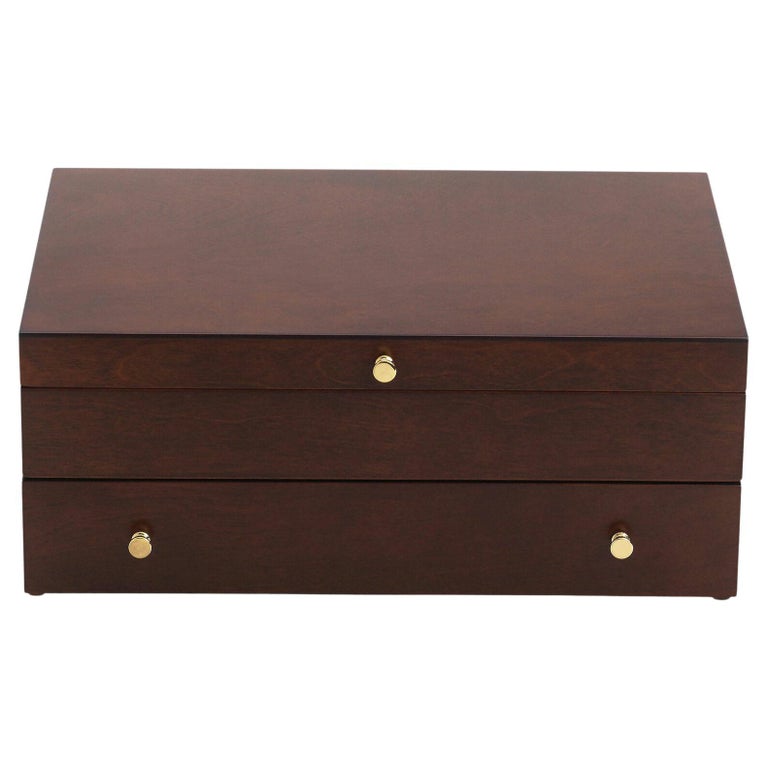 Lenox Mahogany Flatware Chest, Silverware Storage, Brand New For Sale ...