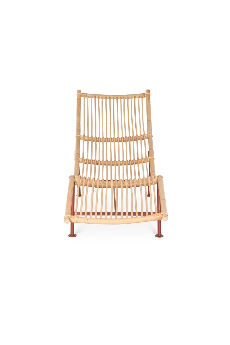 Lensvelt Cane Divan Lounge Chair For Sale at 1stDibs