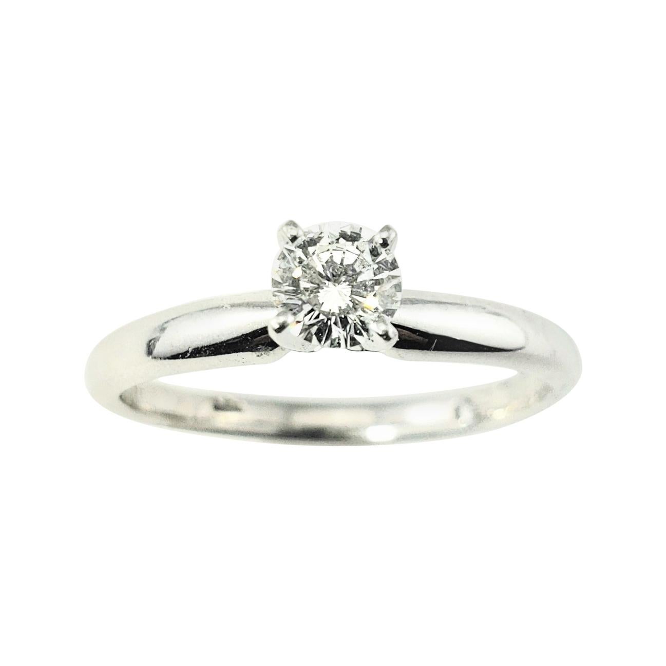 Diamond White Gold Platinum Engagement Ring at 1stDibs