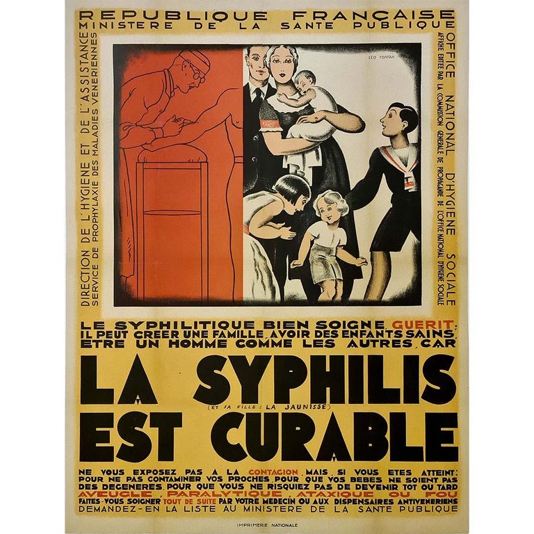 Leo Fontan - 1926 Original Poster of the Ministry of Public Health ...