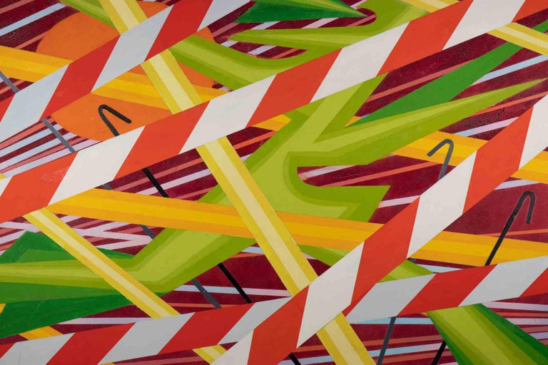 Leo Guida - Abstract Composition - Oil Painting by Leo Guida - 1970s ...