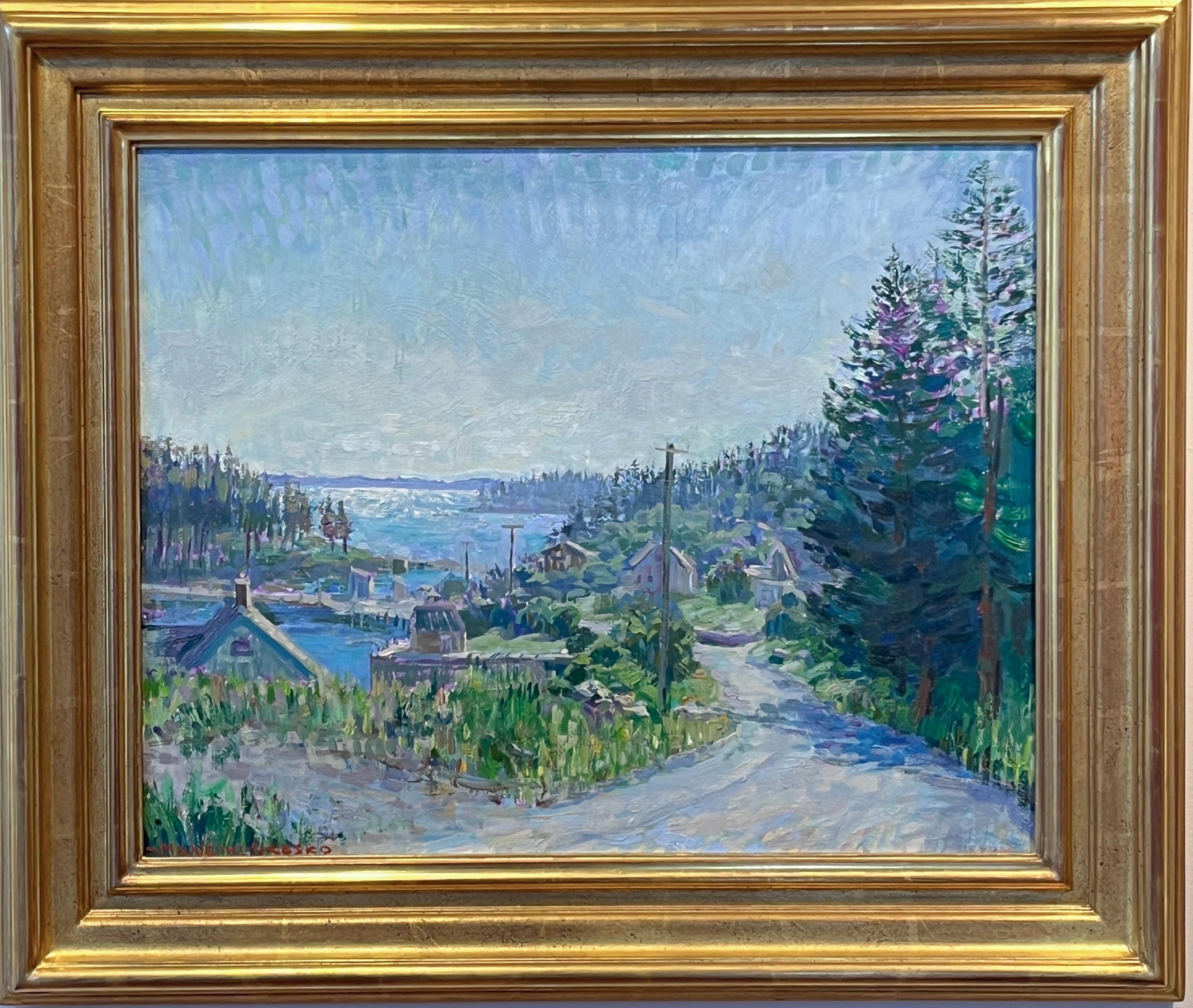 Rob Longley - 'West End Clouds', Abstract Contemporary Landscape Oil ...