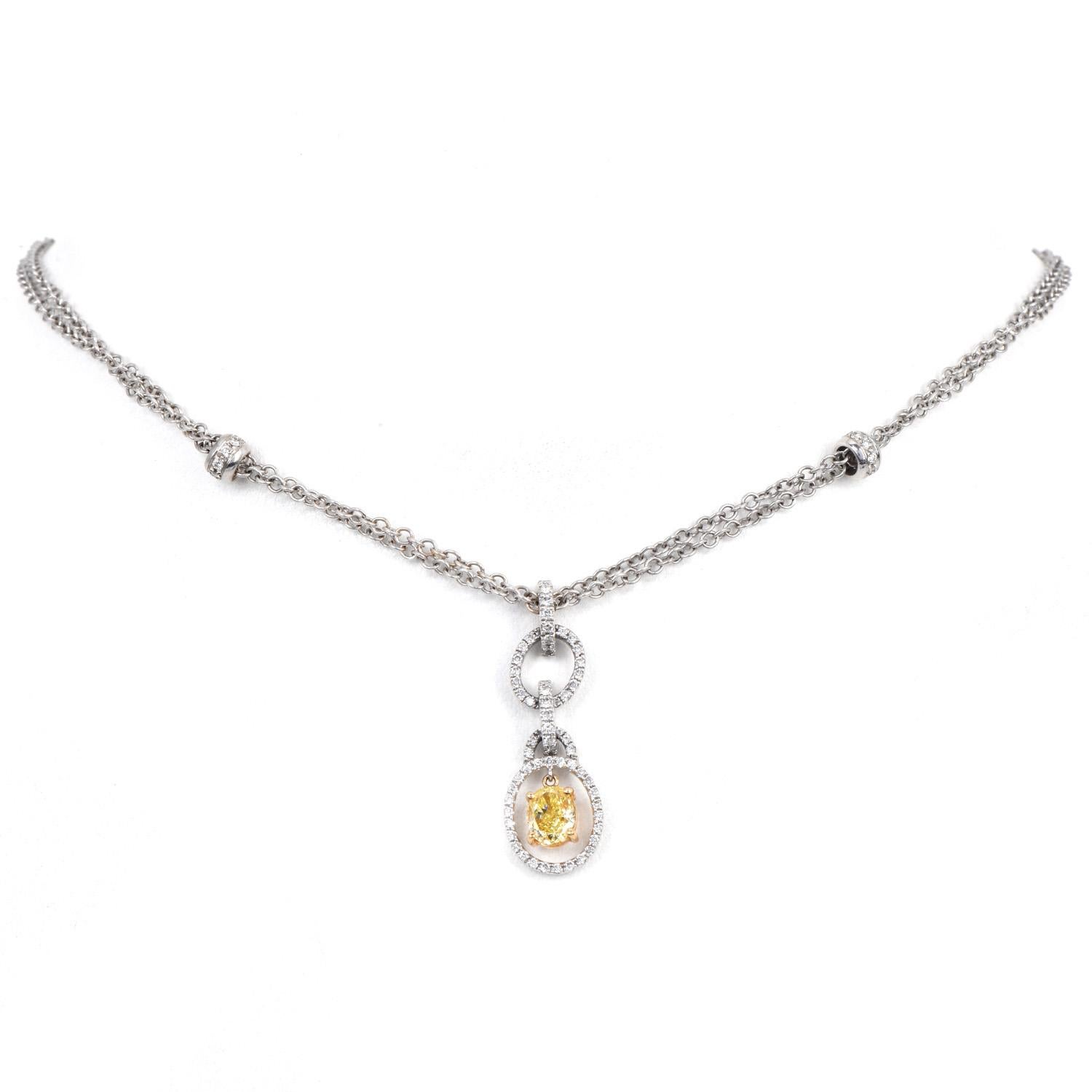 Antique Yellow Diamond Necklaces - 556 For Sale at 1stDibs | yellow ...
