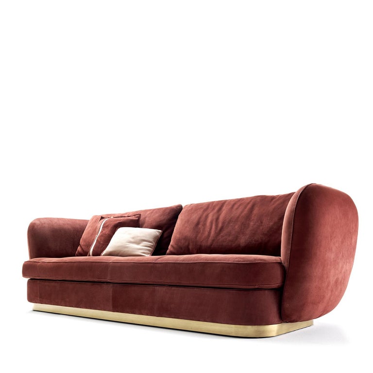 Leo Red Sofa by Castello Lagravinese Studio For Sale at 1stDibs