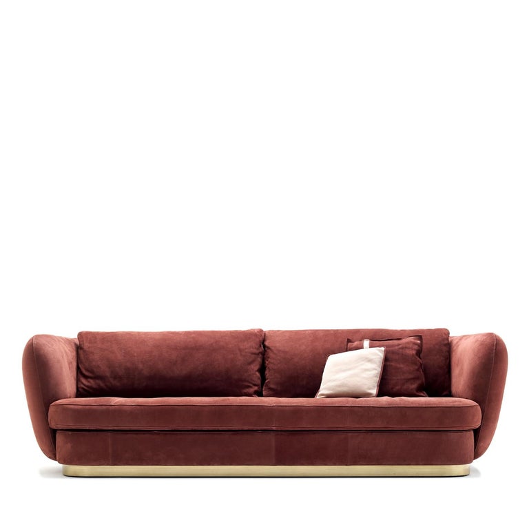 Leo Red Sofa by Castello Lagravinese Studio For Sale at 1stDibs