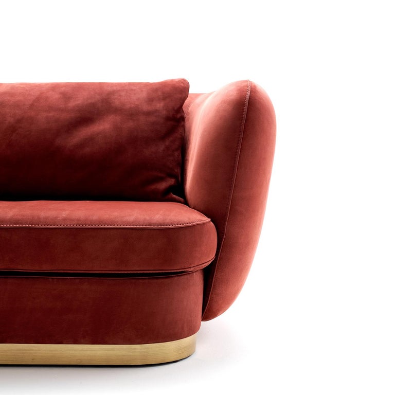 Leo Red Sofa by Castello Lagravinese Studio For Sale at 1stDibs