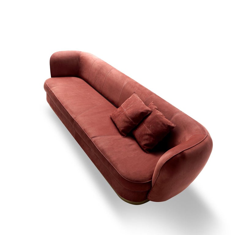 Leo Red Sofa by Castello Lagravinese Studio For Sale at 1stDibs