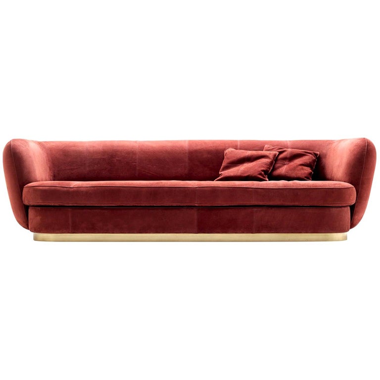 Leo Red Sofa by Castello Lagravinese Studio For Sale at 1stDibs