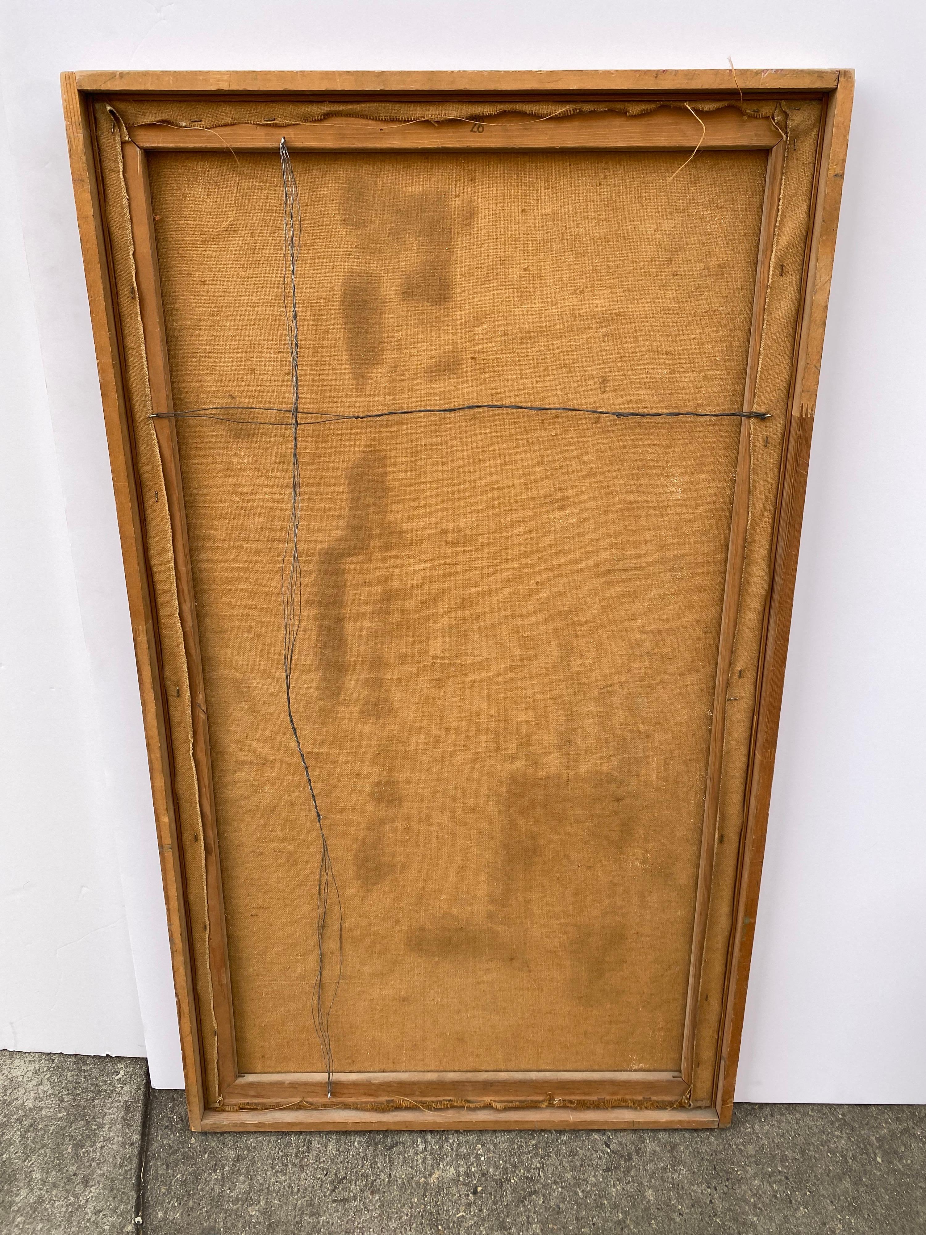 Leo Russell Large Abstract Painting on Canvas at 1stDibs