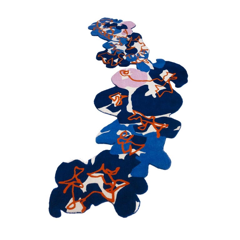 Leo Rydell Jost Contemporary Nepal Wool Handmade Carpet For Sale at 1stDibs