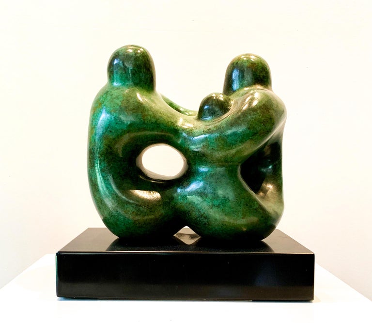 Leo Schimanszky - Leo Schimanszky "Closeness", patinated bronze ...