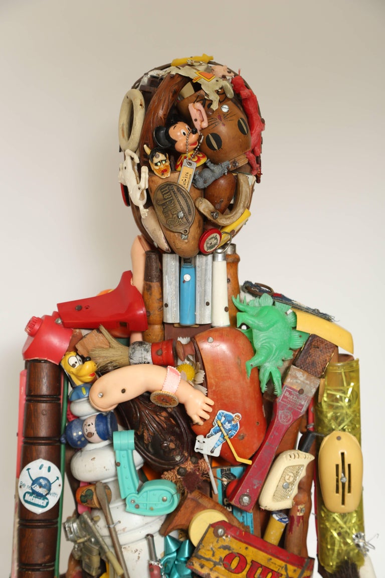 Leo Sewell Seated Figural Assemblage Sculpture at 1stDibs | assemblage ...
