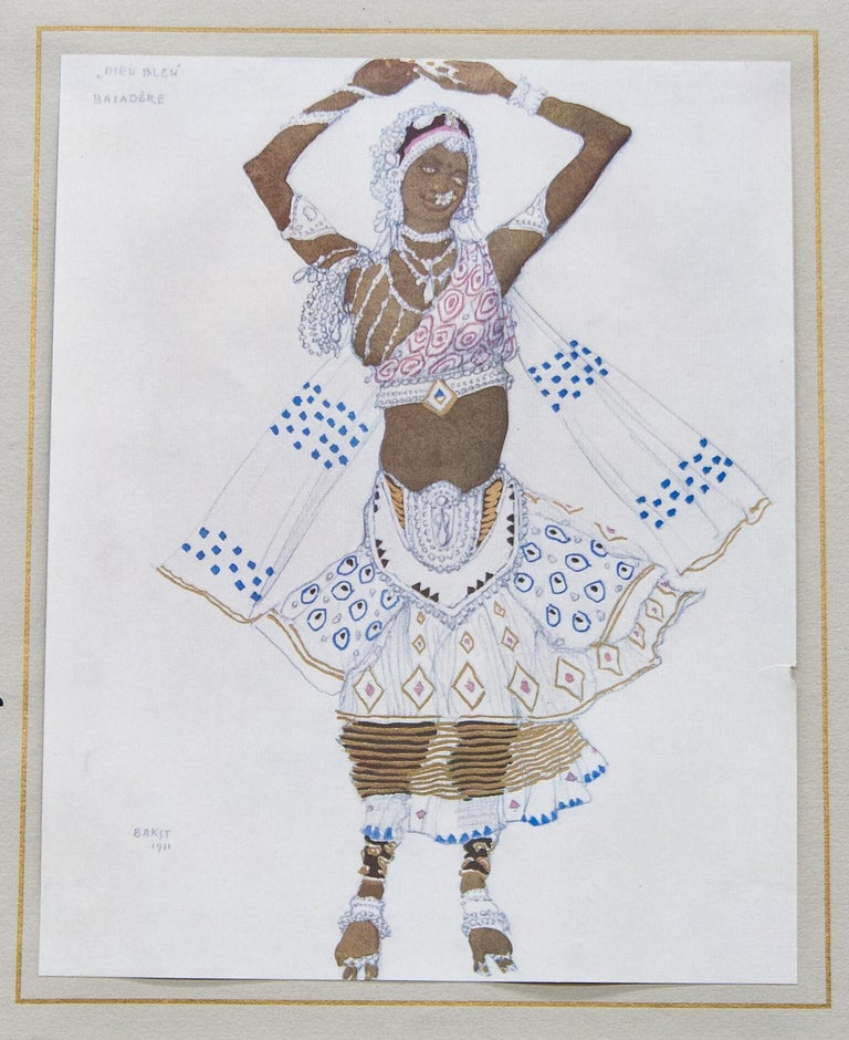 Leon Bakst - Leon Bakst Three Costume designs from Le Dieu Bleu Ballet ...