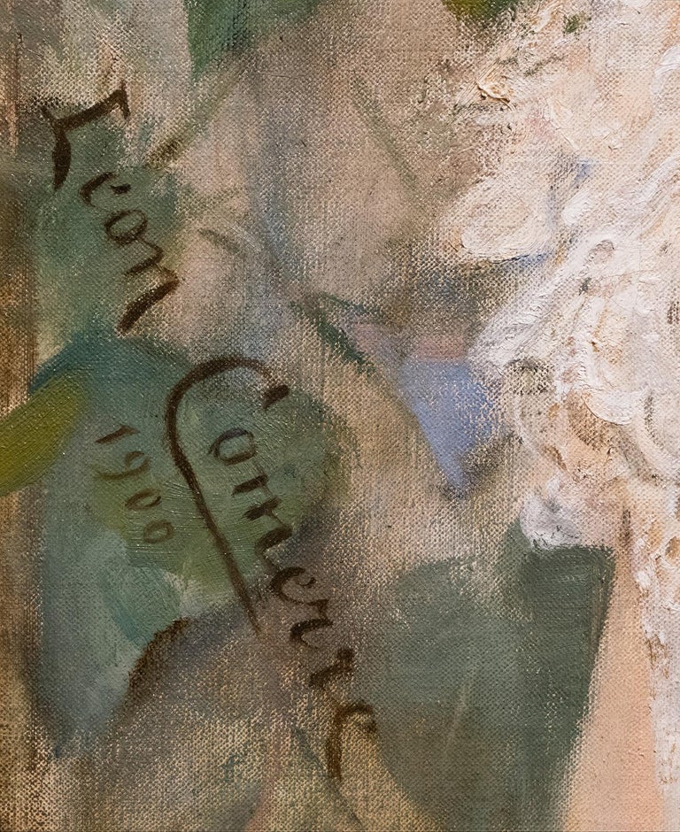 Léon-François Comerre - Portrait of a Young Girl in Lace Blouse by Léon ...