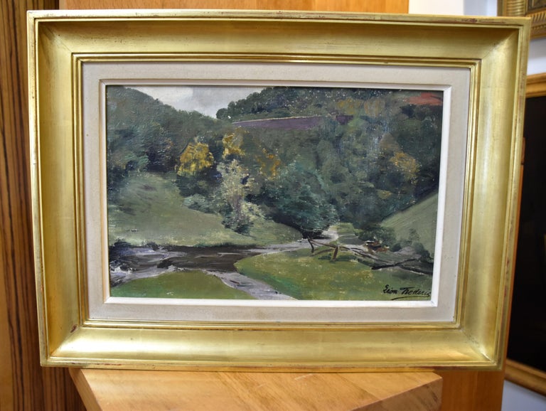 Léon Frédéric - Léon Frédéric (1856-1940) Landscape in Nafraiture, Oil ...