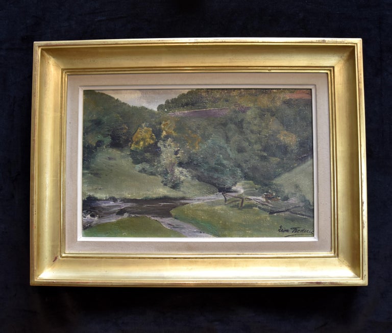 Léon Frédéric - Léon Frédéric (1856-1940) Landscape in Nafraiture, Oil ...