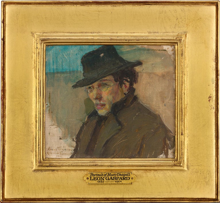 Leon Gaspard - Portrait of Marc Chagall For Sale at 1stDibs