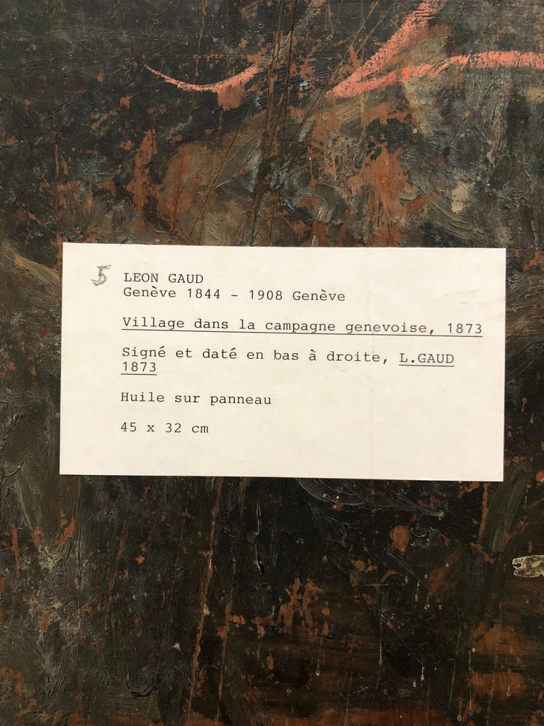 Léon Gaud - Village in the Geneva countryside For Sale at 1stDibs