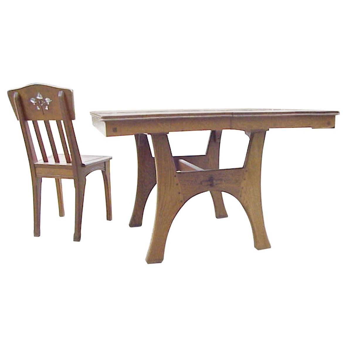 Six Arts and Crafts Handcrafted Chairs at 1stDibs