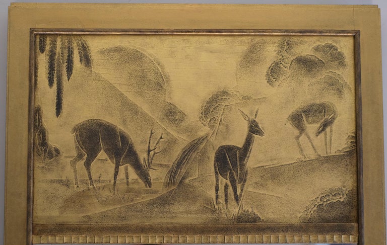 Leon Jallot French Art Deco Pier Mirror, Late 1920s For Sale at 1stDibs