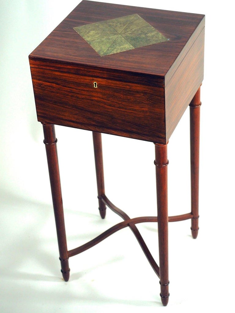 Leon Jallot Lift-Top Side Table For Sale at 1stDibs