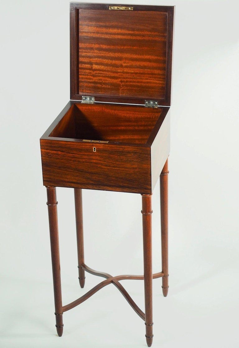 Leon Jallot Lift-Top Side Table For Sale at 1stDibs