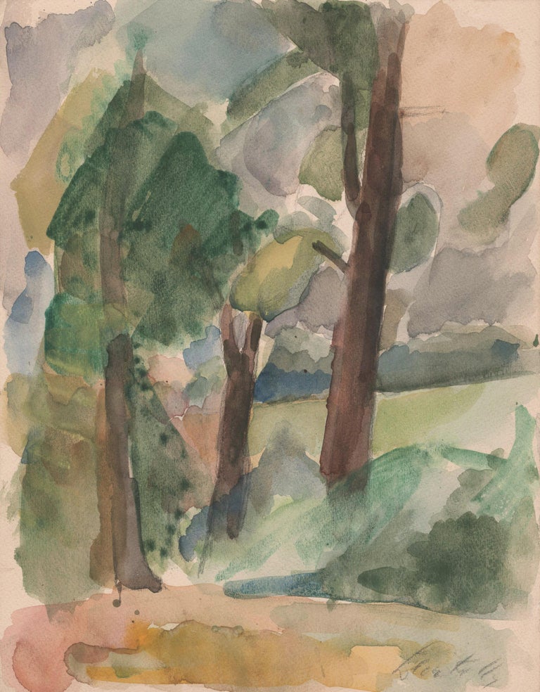 Leon Kelly - Landscape with Trees For Sale at 1stDibs