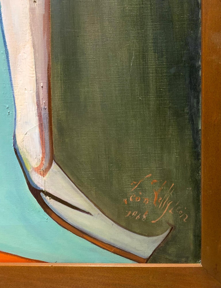 Leon Kelly - Tenderness of Maternity, Large Canvas Surrealist Portrait ...