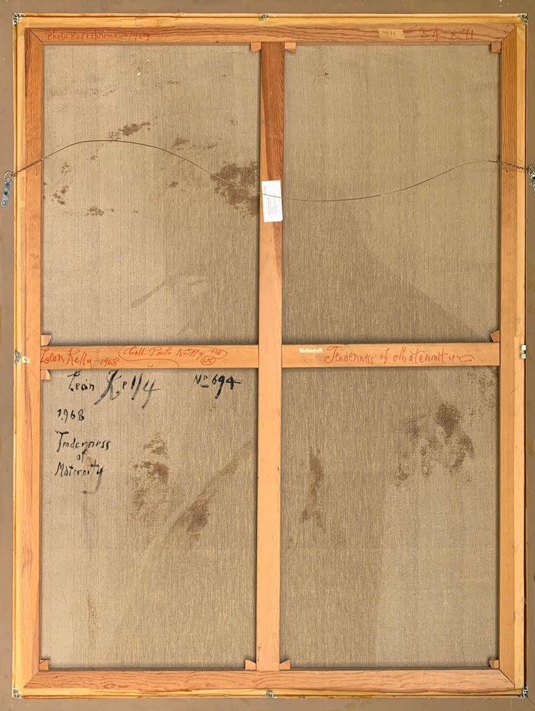 Leon Kelly - Tenderness of Maternity, Large Canvas Surrealist Portrait ...