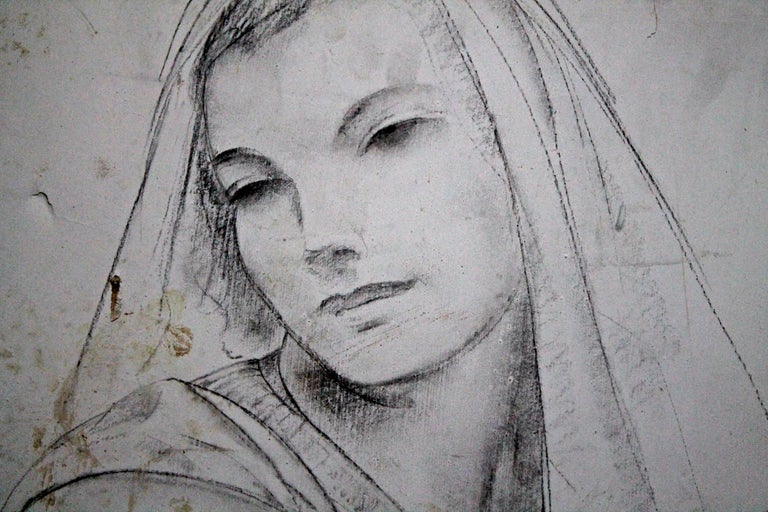Leon Kroll Charcoal Study for Central Panel of Worcester Mural For Sale ...