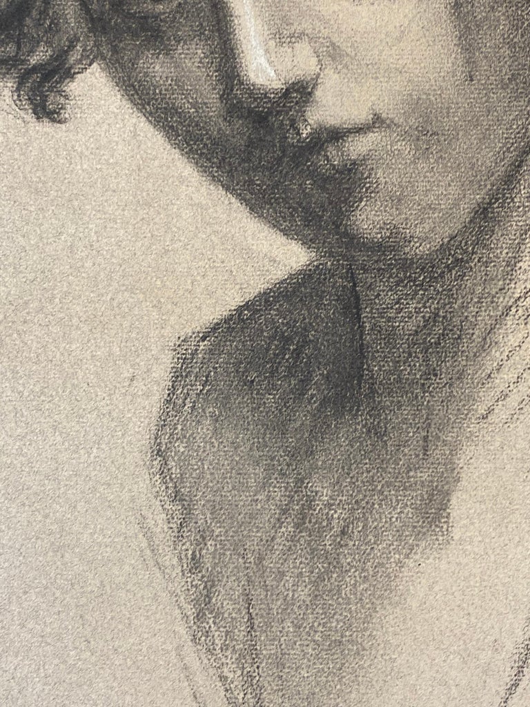 Leon Launay - 1930's French Portrait Sketch of a Lady, Listed French ...