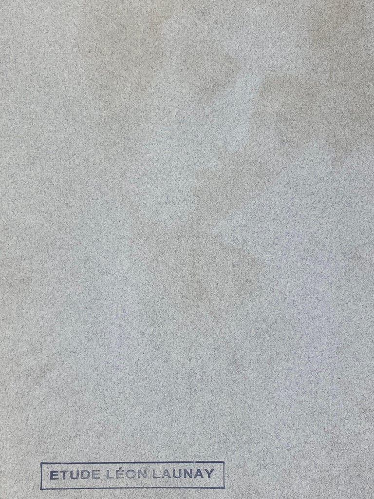 Leon Launay - 1930's French Portrait Sketch of a Lady, Listed French ...