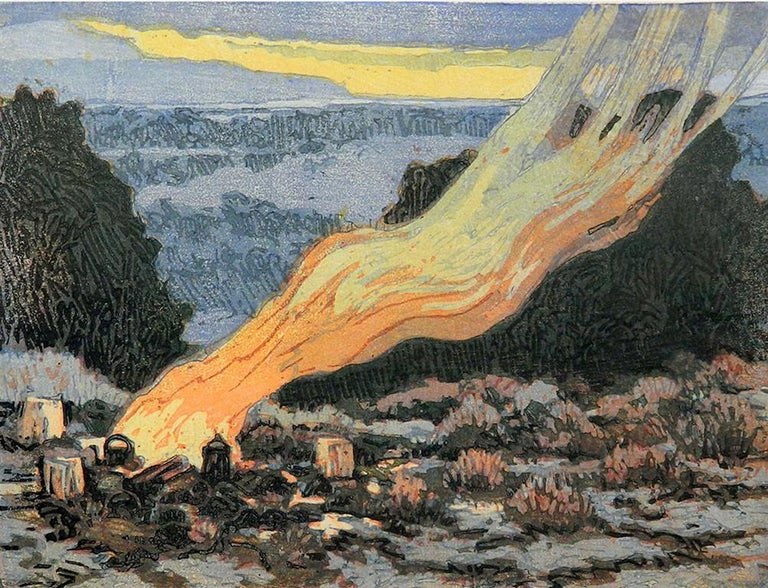 Leon Loughridge - Cedar Smoke 9/18 (campfire, smoke, dusk) For Sale at ...