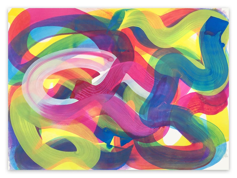 Leon Phillips - Squirm 16 (Abstract painting) For Sale at 1stDibs