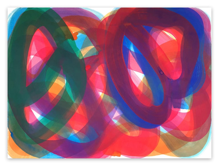 Leon Phillips - Squirm 2 (Abstract painting) For Sale at 1stDibs
