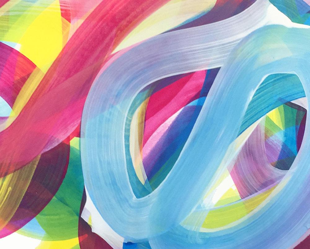 Leon Phillips - Squirm 7 (Abstract painting) For Sale at 1stDibs