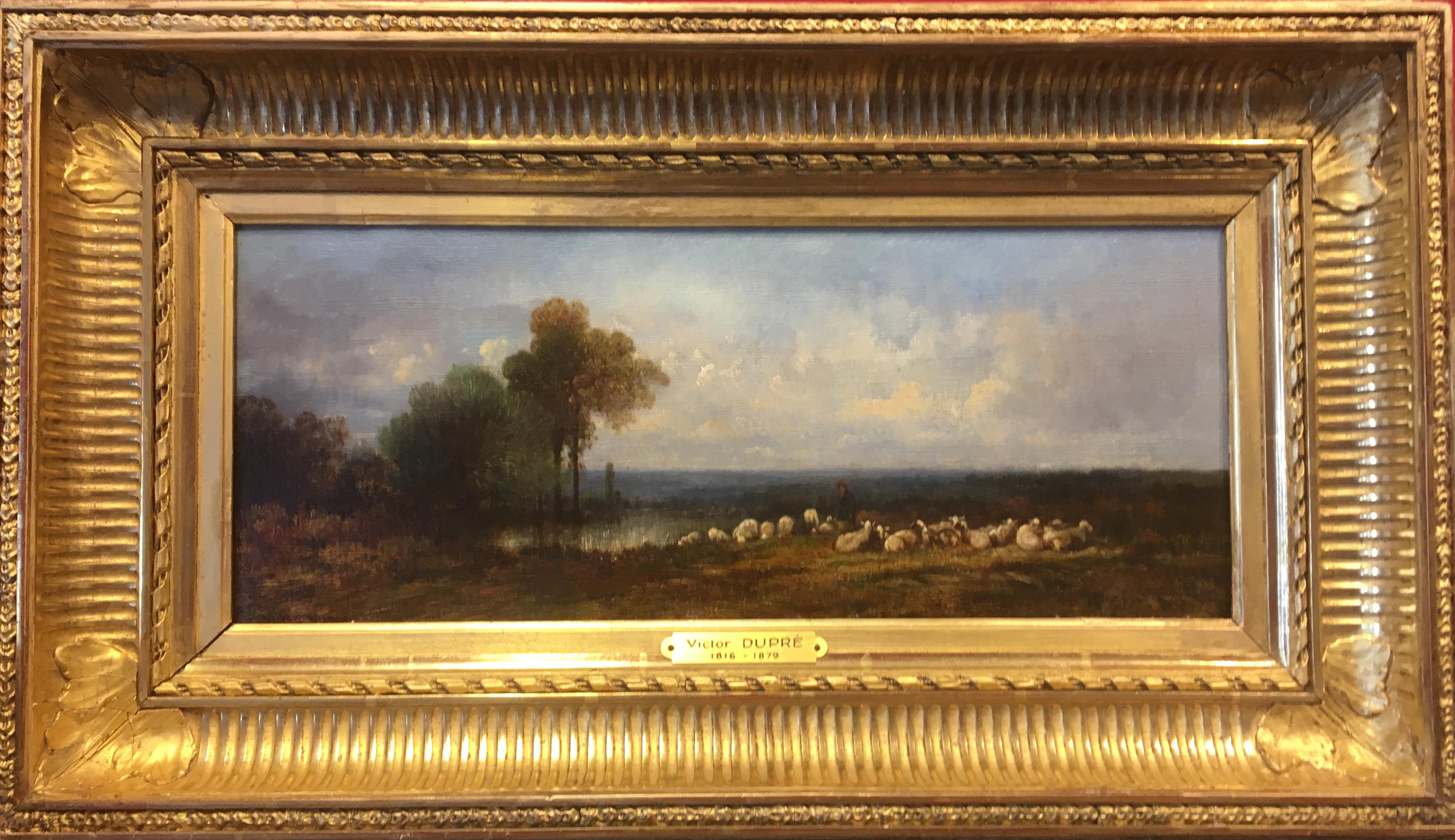 Léon-Victor Dupré - Barbizon landscape with sheeps For Sale at 1stDibs ...