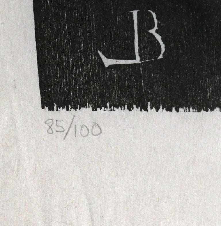 Leonard Baskin - "Betrayal," Woodcut Print on Rice Paper, 1969 For Sale ...