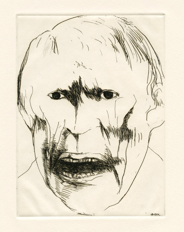 Leonard Baskin - original etching For Sale at 1stDibs