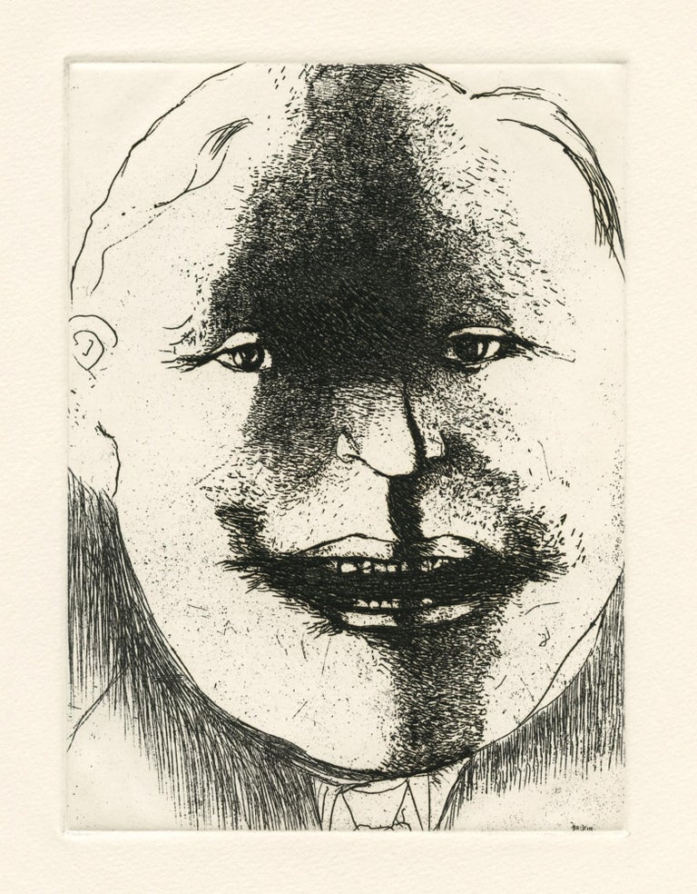 Leonard Baskin - original etching For Sale at 1stDibs