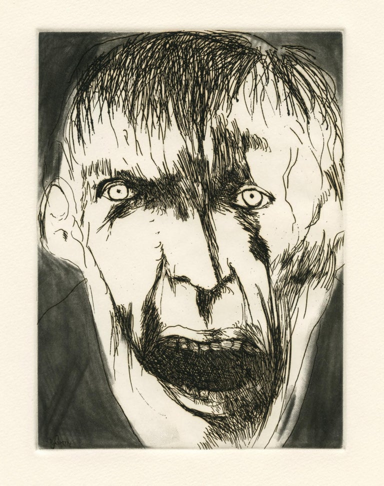 Leonard Baskin - original etching For Sale at 1stDibs