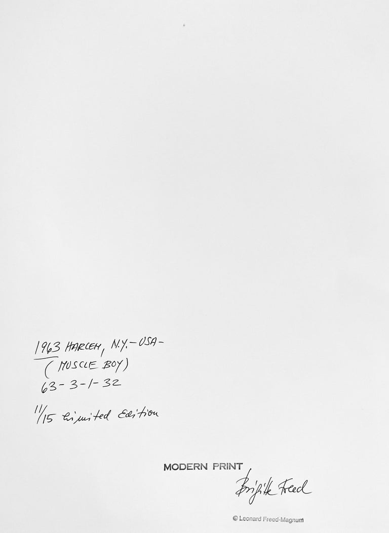 Leonard Freed - Muscle Boy, New York City, African American Children in ...