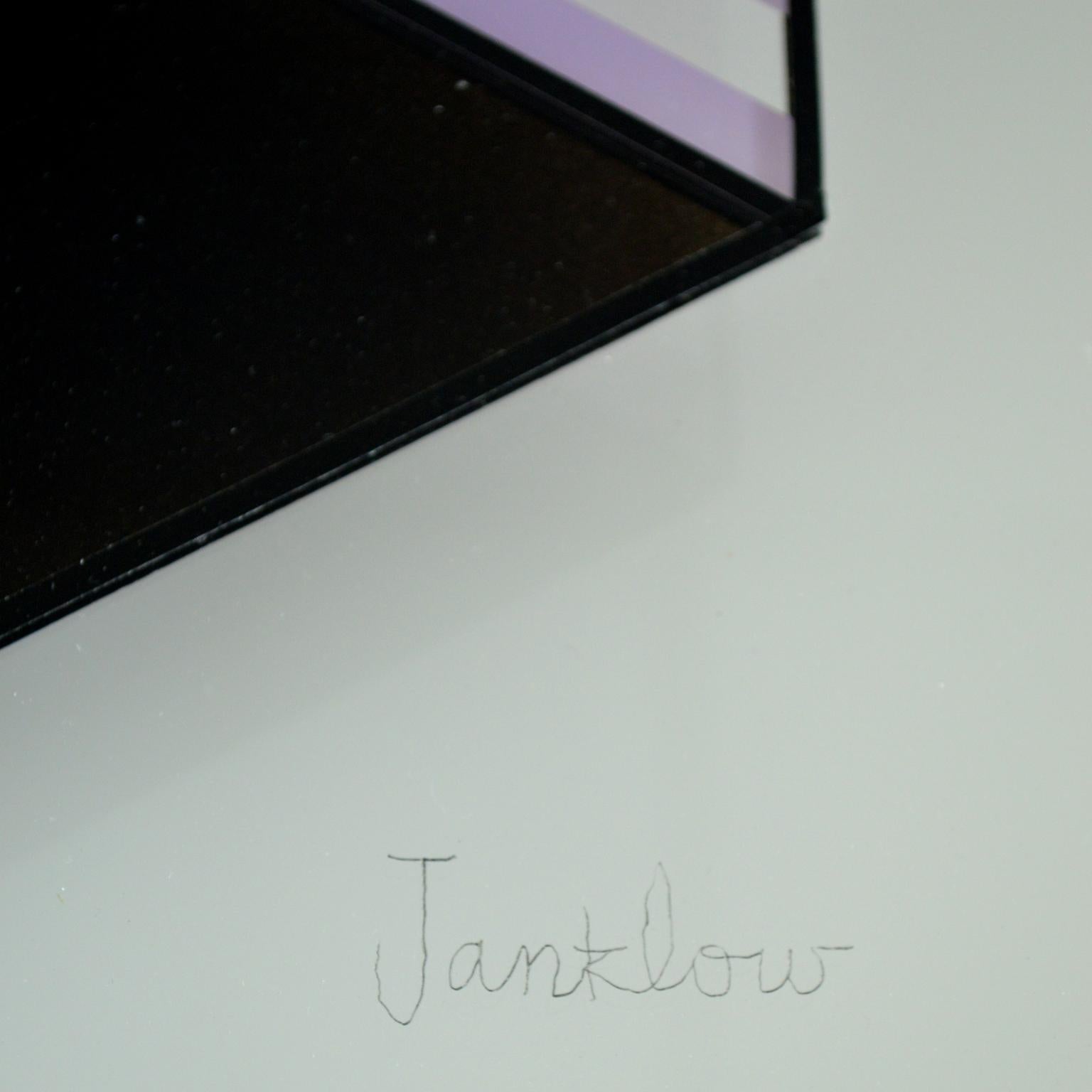 Acrylic Op Art by Leonard Janklow "Wheat" - Mixed-Media For Sale at 1stDibs