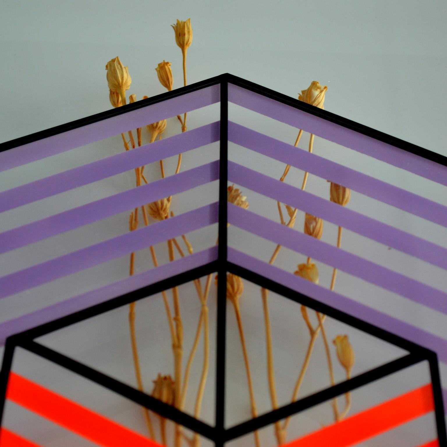 Acrylic Op Art by Leonard Janklow "Wheat" - Mixed-Media For Sale at 1stDibs