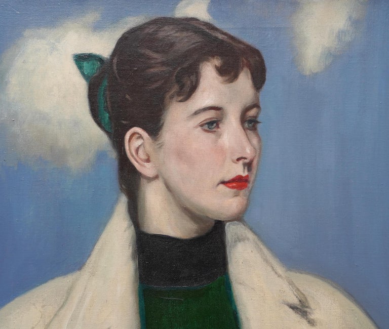 Leonard John Fuller - The Green Sweater - St Ives School 1950's female ...