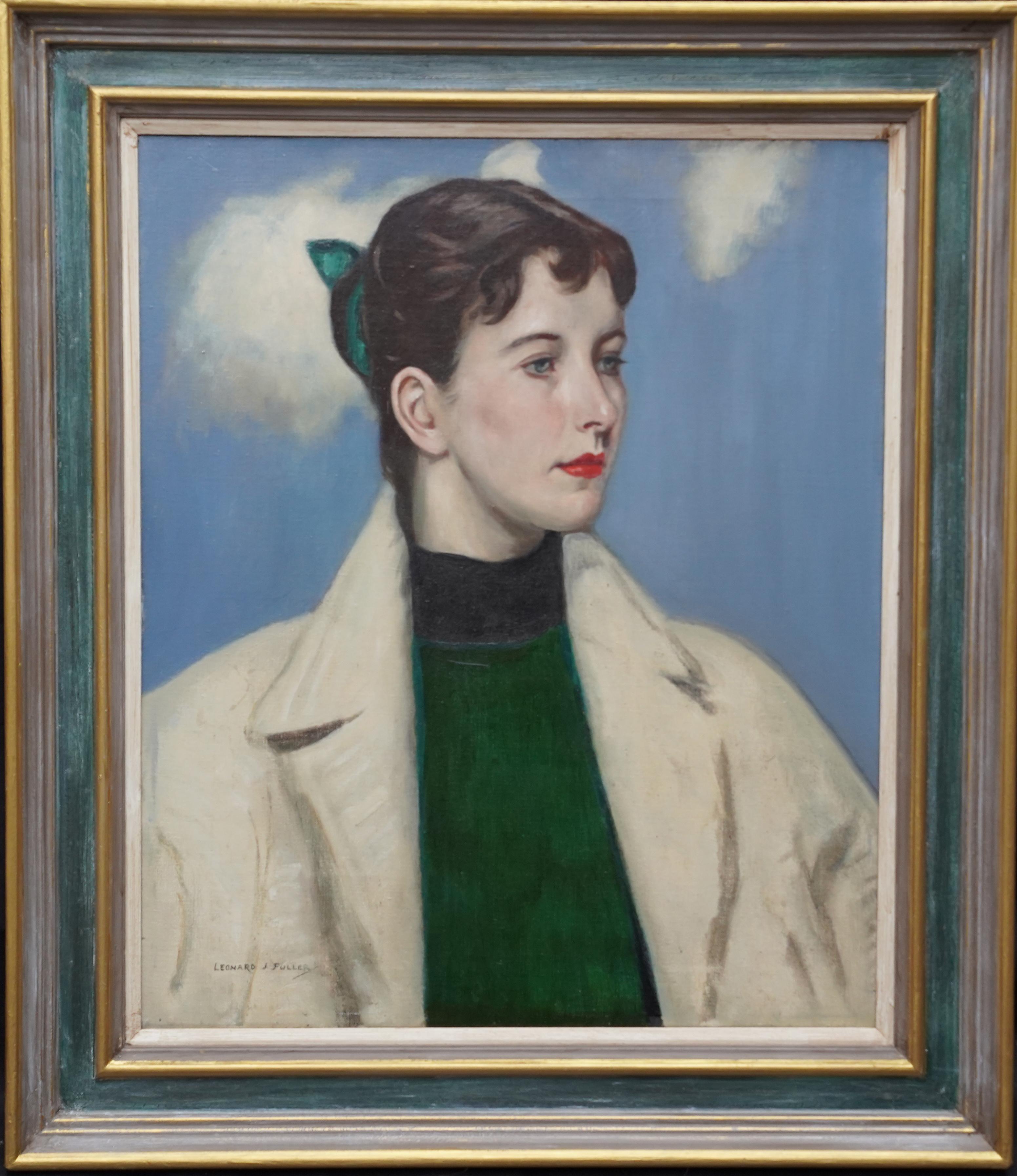 Leonard John Fuller - The Green Sweater - St Ives School 1950's female ...
