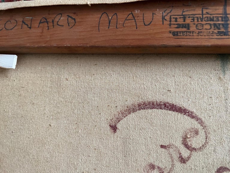 Leonard Maurer Oil Painting, 1948 For Sale at 1stDibs