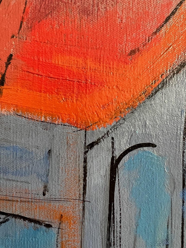 Leonard Maurer Oil Painting "Ferry" 1949 For Sale at 1stDibs